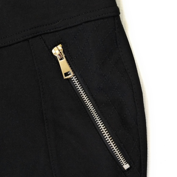 Miss Posh | Pants & Jumpsuits | Miss Posh Black Moto Leggings Zipper ...